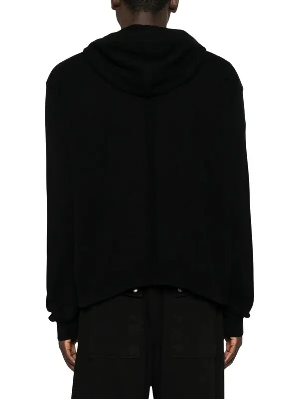 Rick Owens Zip-up Drawstring Hoodie By