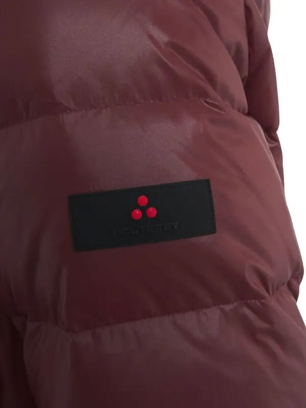 PEUTEREY Logo Patch Zip-up Down Jacket