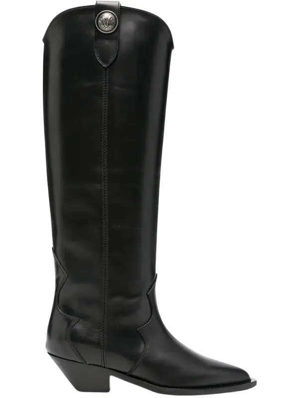 VIA ROMA 15 Logo-plaque Knee-high Boots