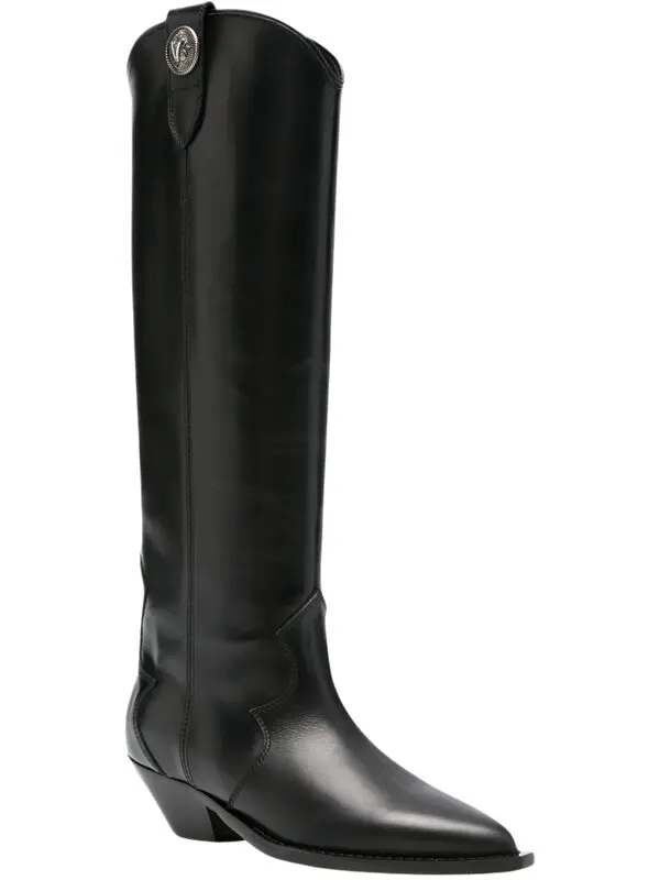 VIA ROMA 15 Logo-plaque Knee-high Boots