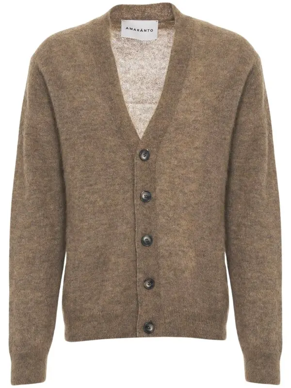 AMARANTO V-neck Knitted Cardigan
