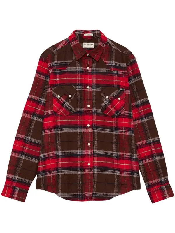 ROY ROGER'S Check Print Western Shirt
