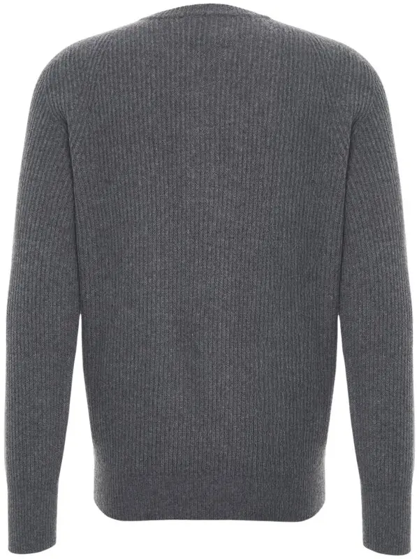 AMARANTO Knitted Buttoned Polo Shirt By