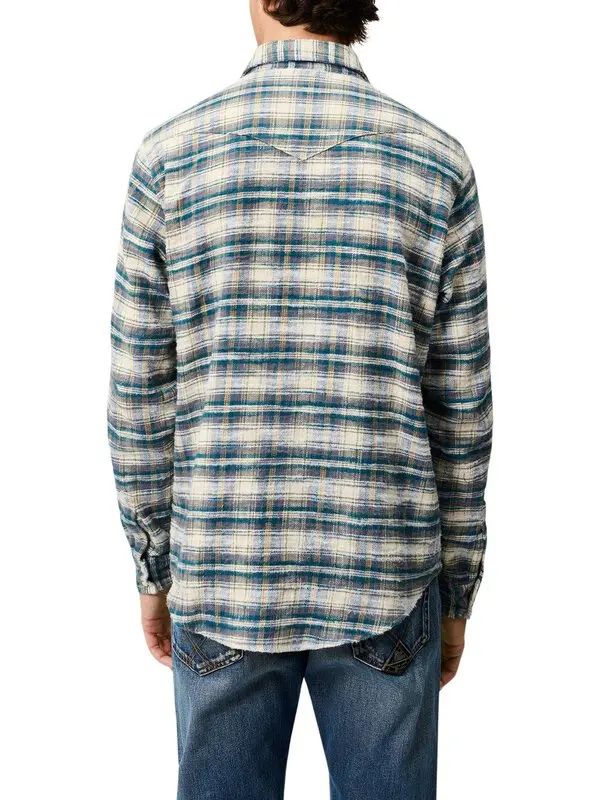 ROY ROGER'S Check Print Western Shirt