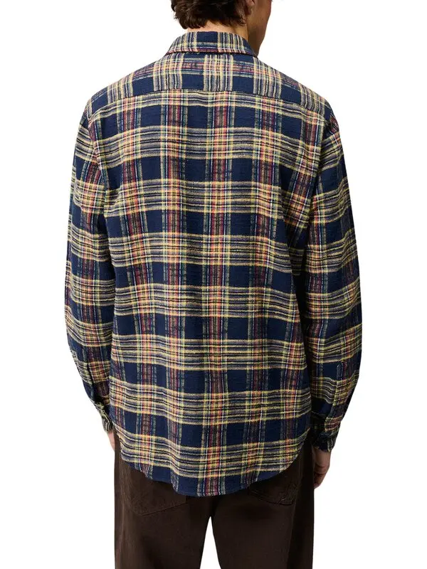 ROY ROGER'S Work Shirt In Check Print Flannel By