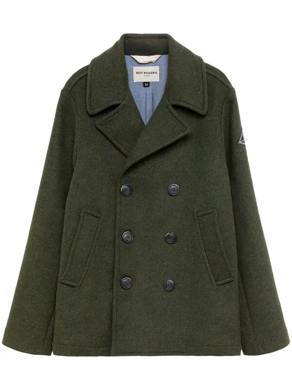 ROY ROGER'S Melton Peacoat Coat