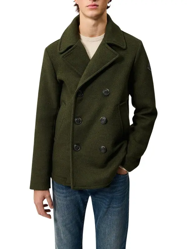 ROY ROGER'S Melton Peacoat Coat