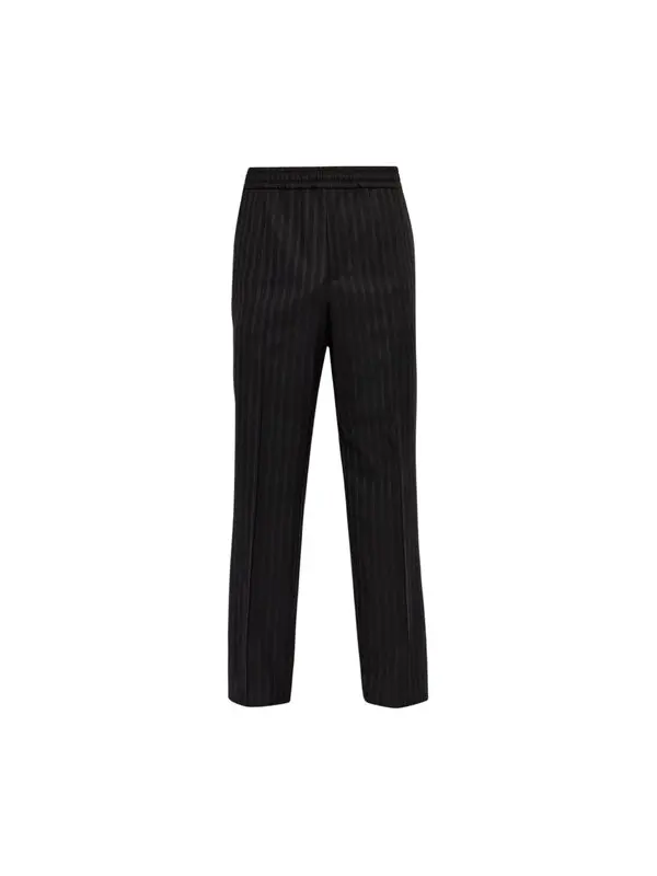 Versace Pleated Monogram Pants By