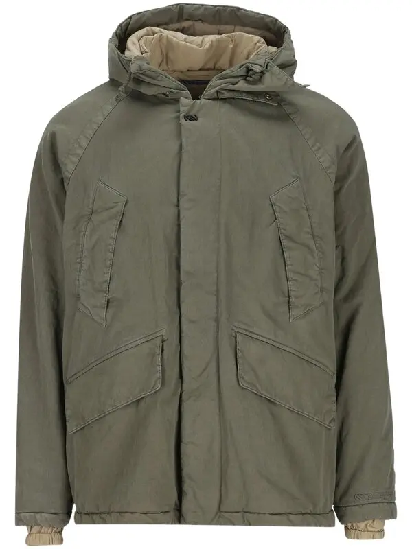MASSIMO OSTI STUDIO Hooded Raglan-sleeve Jacket