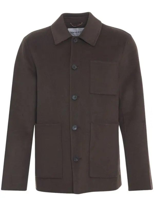 AMARANTO Button-up Felted Jacket