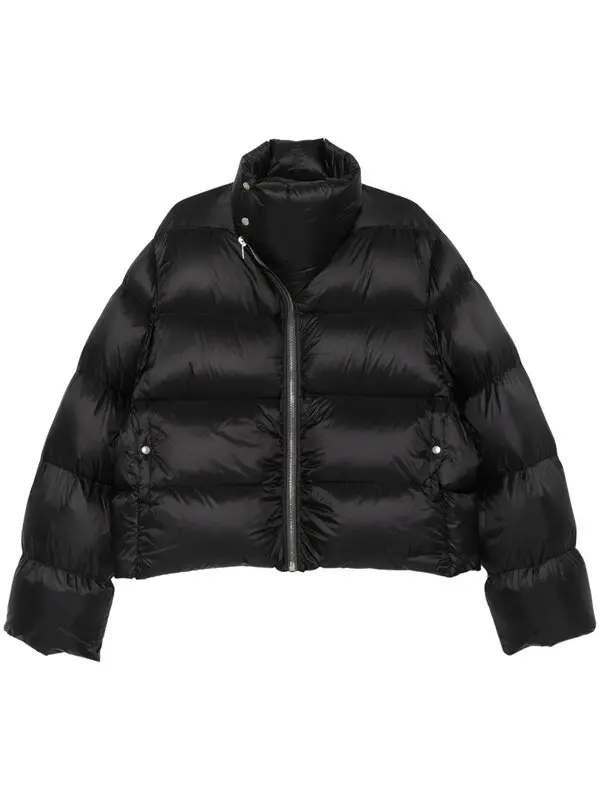 Rick Owens Turtle High-neck Padded Jacket - Black