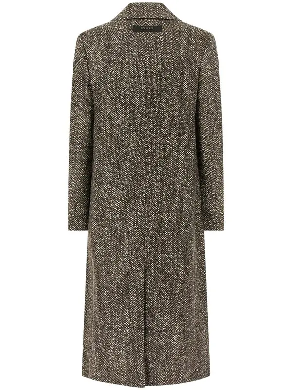 Iceberg Herringbone-pattern Double-breasted Coat By