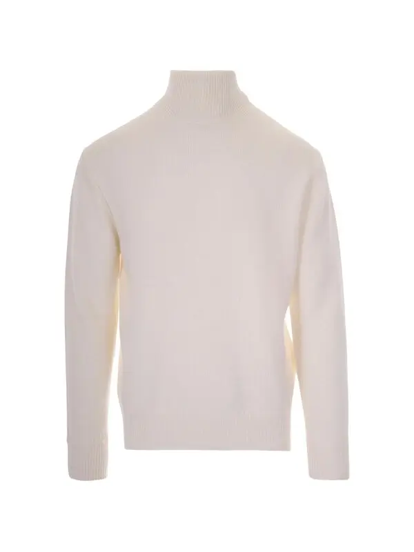 PAOLO PECORA High-neck Ribbed-trim Sweater