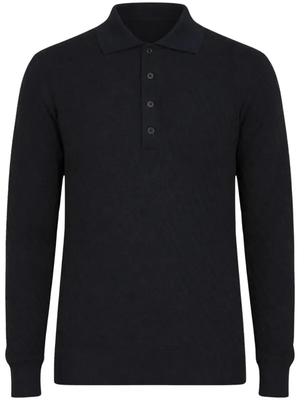 PAOLO PECORA Textured Polo Shirt