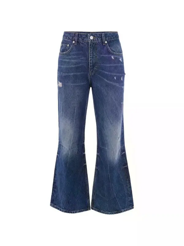 FLANEUR Distressed Flared Jeans