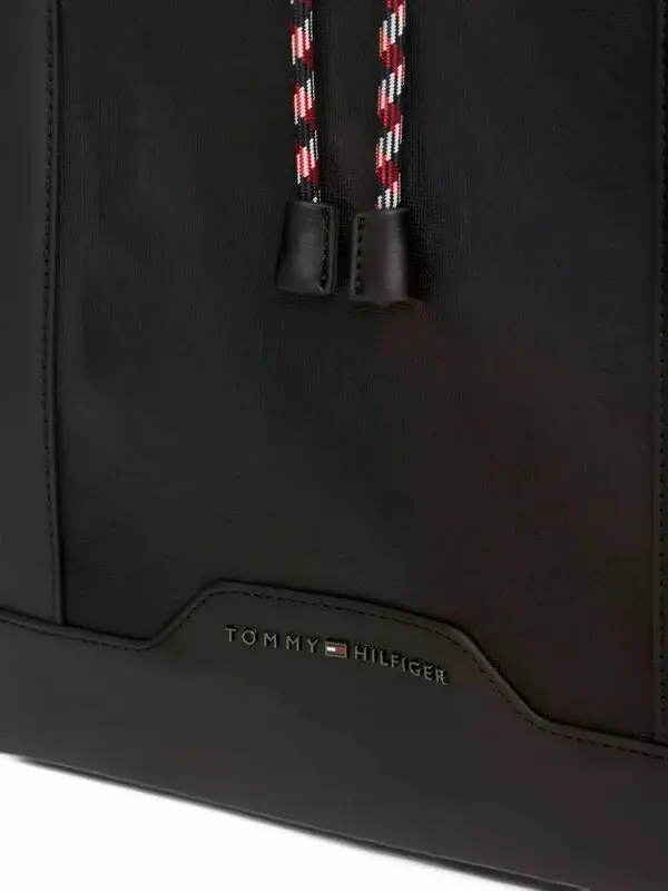 TOMMY HILFIGER Logo-plaque Drawstring Backpack