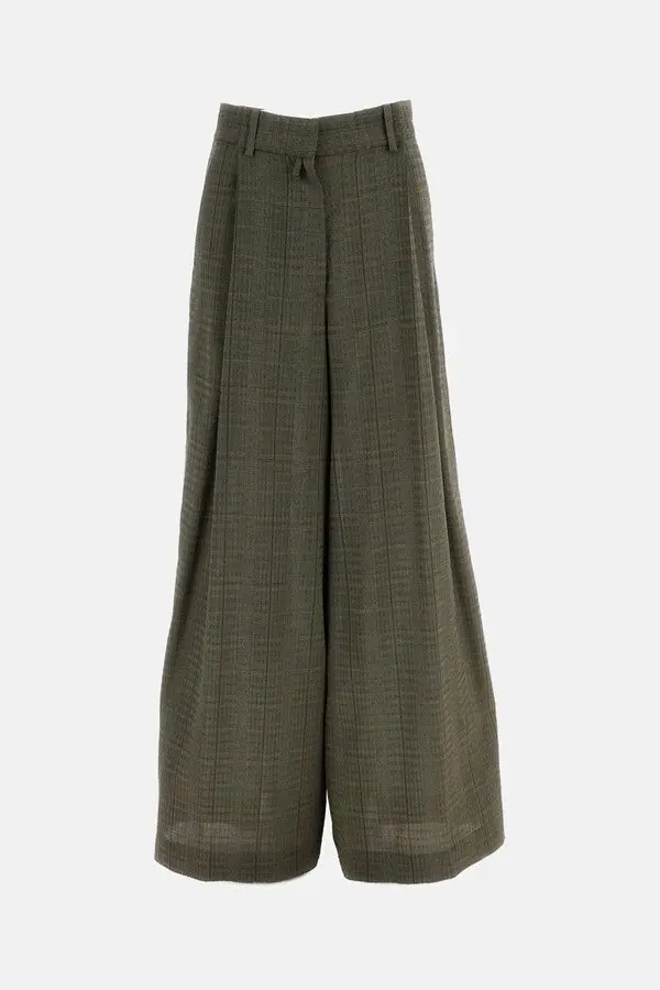 Dries Van Noten Pantaloni Podium Oversize In Lana