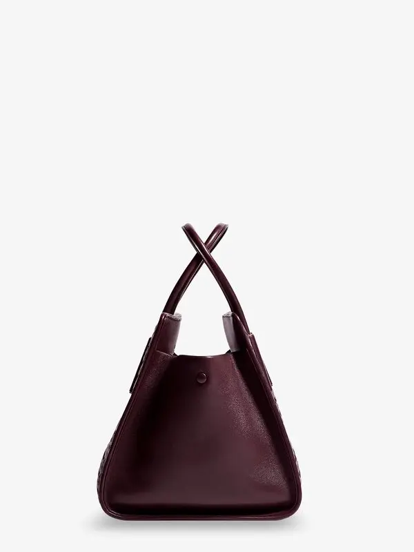 Bottega Veneta Small Leather Tote Bag With Intrecciato Motif - Multicolor