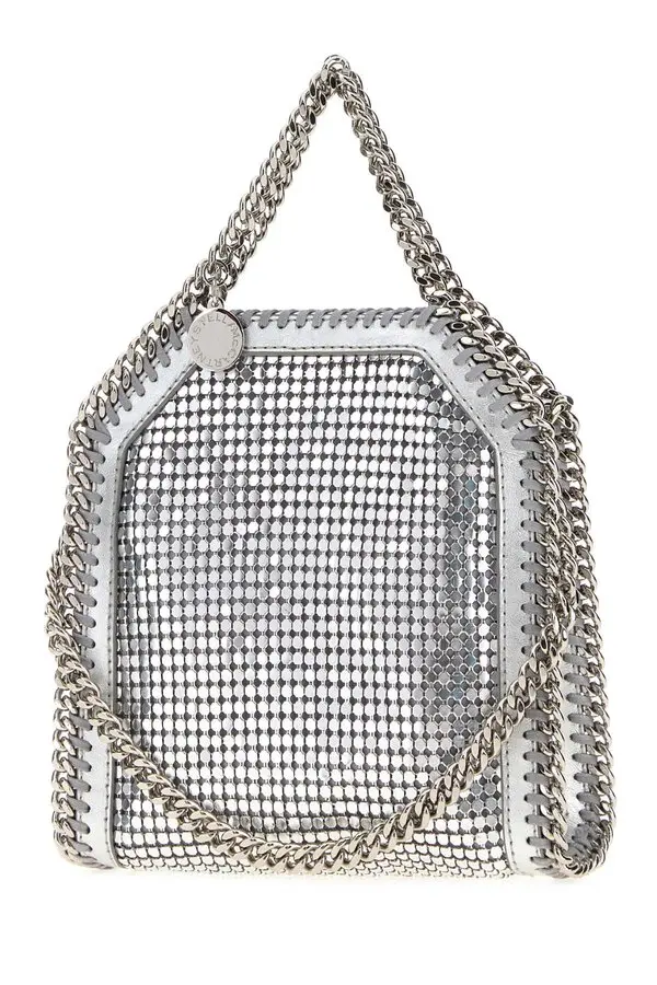 Stella McCartney Metal Knit Micro Falabella Handbag