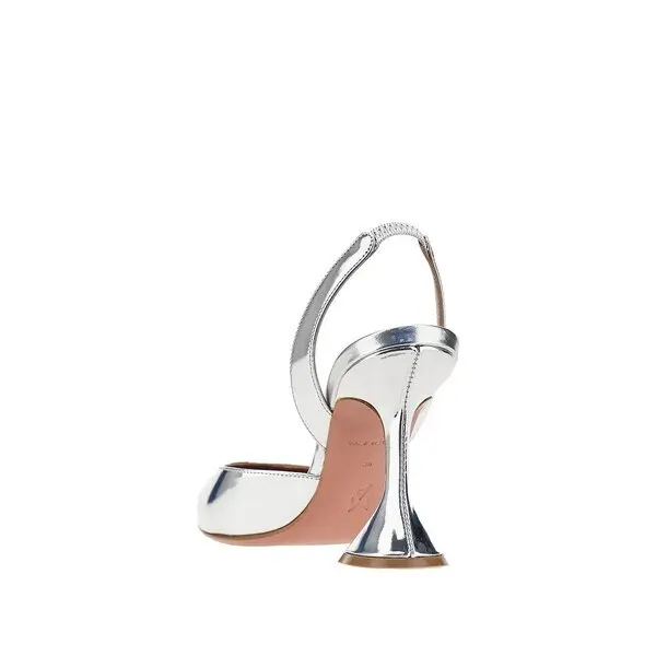 AMINA MUADDI Holli' Metallized Leather Slingback Pumps