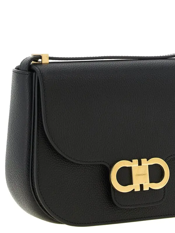 FERRAGAMO North-south Double Gancini' Crossbody Bag