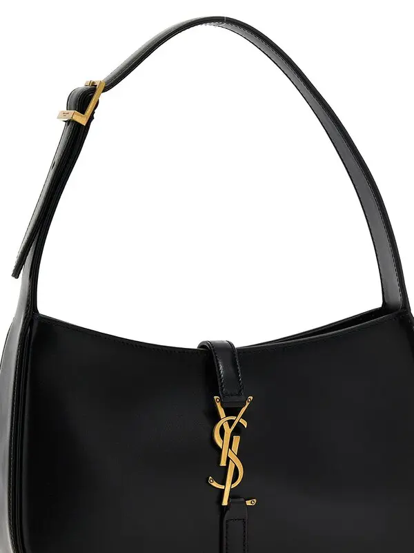 Saint Laurent Hobo Le 5 À 7' Shoulder Bag - Black