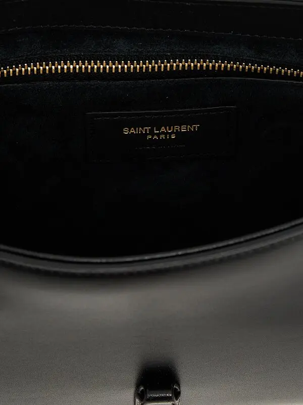Saint Laurent Hobo Le 5 À 7' Shoulder Bag - Black