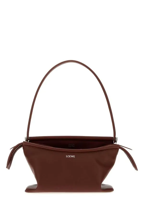 Loewe Chocolate Leather Small Whisker Shoulder Bag - Brown