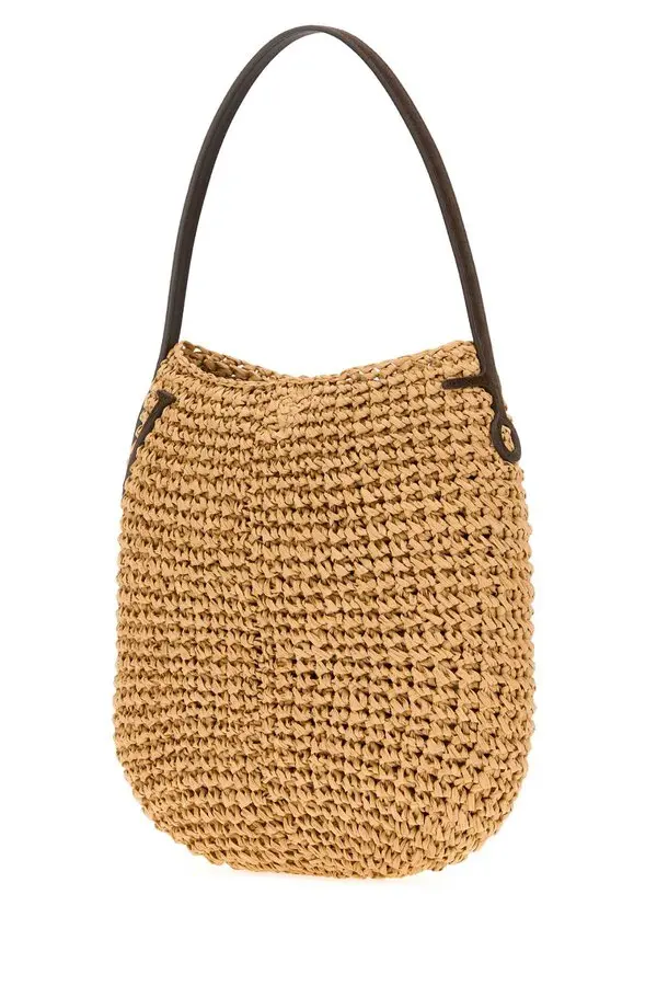 JW Anderson Raffia Small Bulb Handbag - Brown