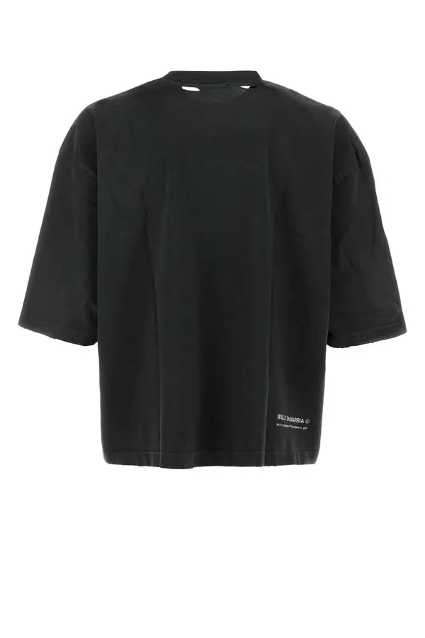WILLY CHAVARRIA Cotton Oversize Street Moves T-shirt - Black
