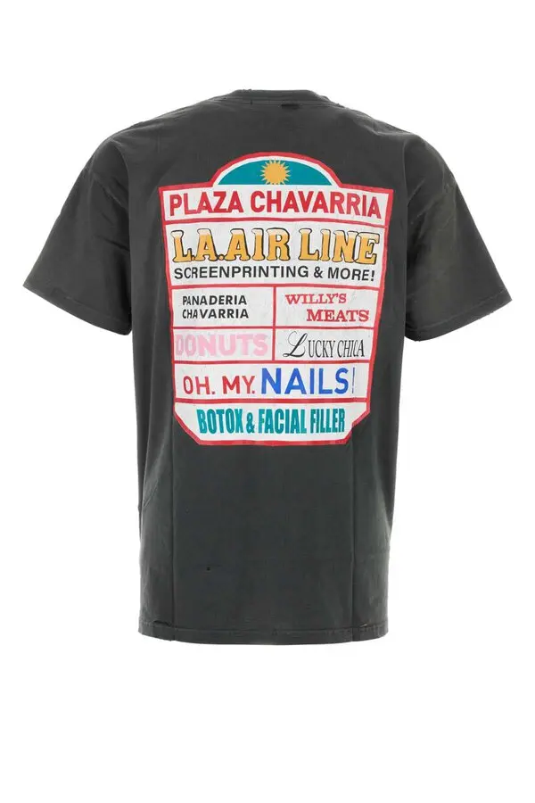 WILLY CHAVARRIA Slate Cotton Plaza Chavarria T-shirt