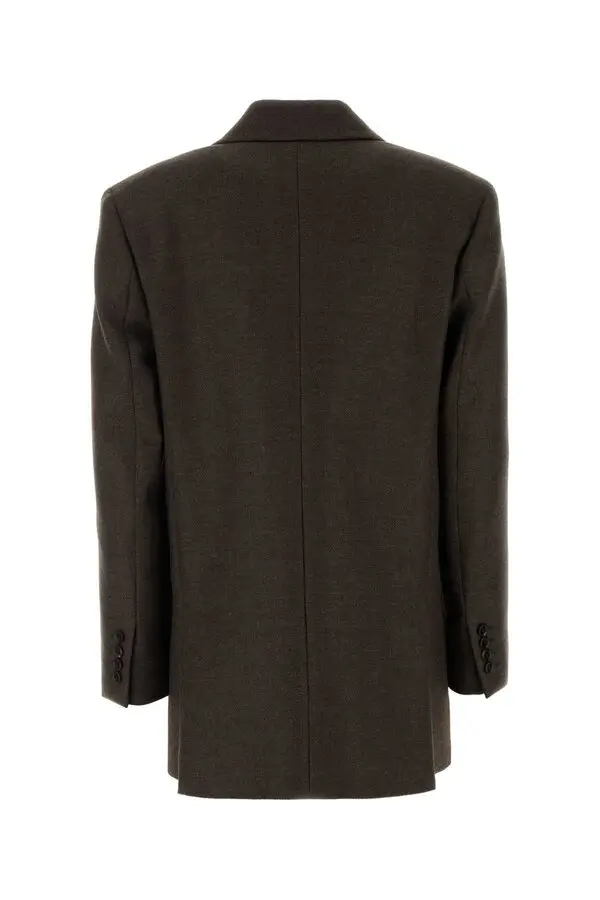 MAX MARA Chocolate Wool Pulvino Blazer