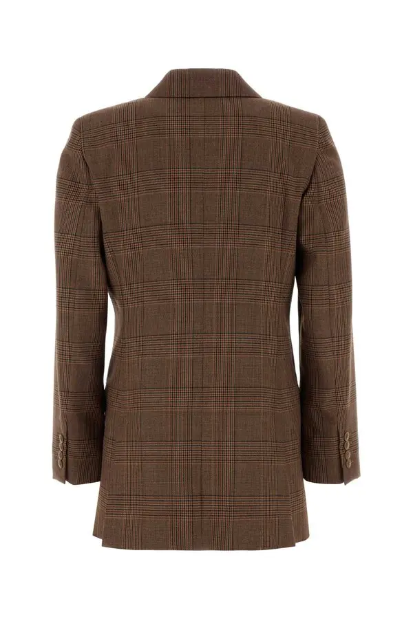 Max Mara Embroidered Glencheck Astrale Blazer