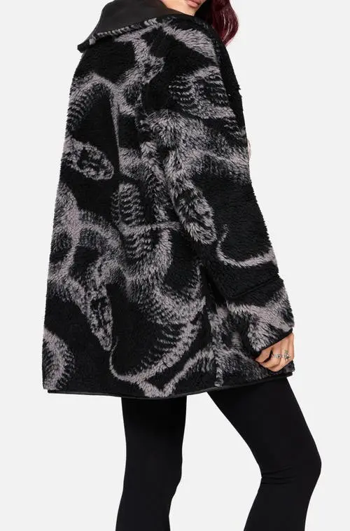 DISTURBIA Paleo Snake Reversible Coat