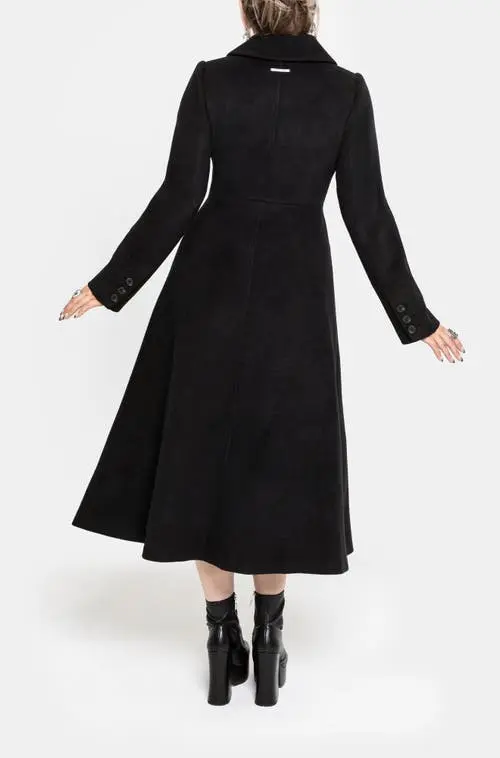 DISTURBIA Blanche Bib Longline Coat