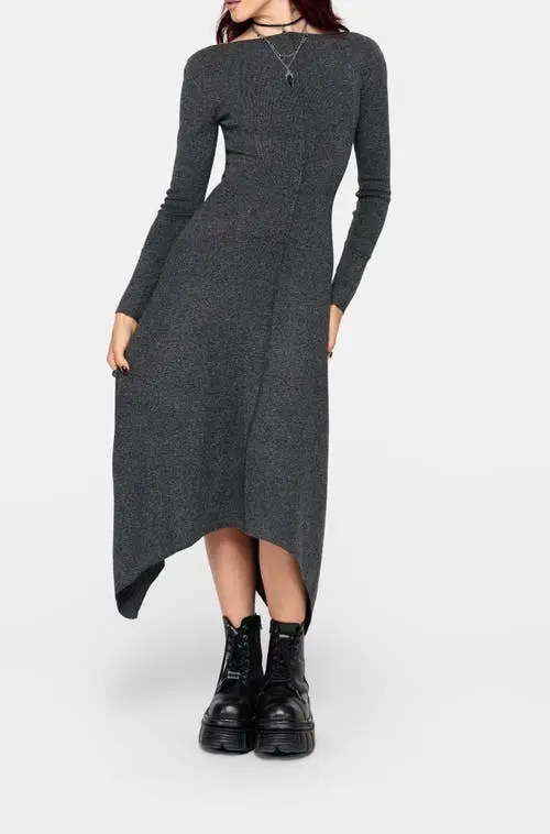 DISTURBIA Coralie Exposed Seam Knit Dress
