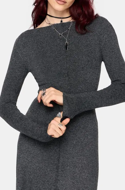 DISTURBIA Coralie Exposed Seam Knit Dress