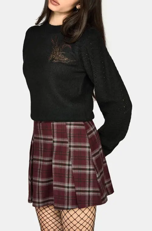 DISTURBIA Ember Moth Knit Sweater