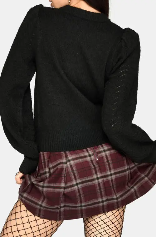 DISTURBIA Ember Moth Knit Sweater