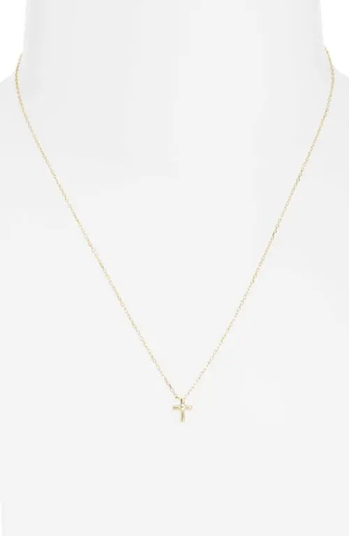 Argento Vivo Lab Grown Diamond Cross Pendant Necklace