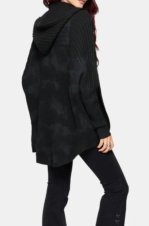 DISTURBIA Morpho Cocoon Hooded Cardigan