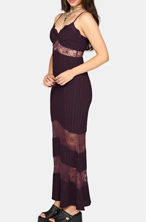 DISTURBIA Fenella Lace Insert Cami Maxi Dress