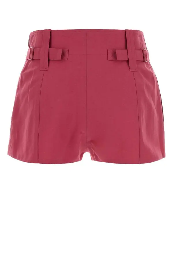 CHLOE Fuchsia Linen Blend Shorts