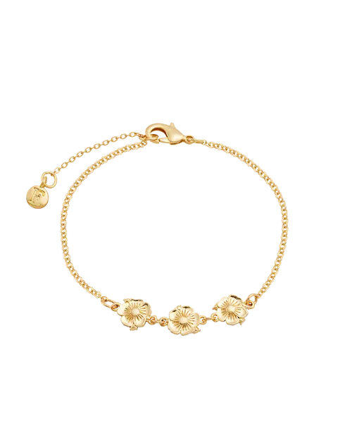 FABLE ENGLAND Larkspur Charm Bracelet - Gold