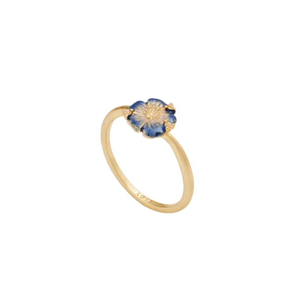 FABLE ENGLAND Larkspur Mini Stacking Ring - Gold