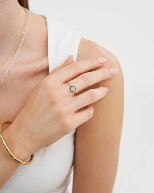 FABLE ENGLAND Larkspur Mini Stacking Ring