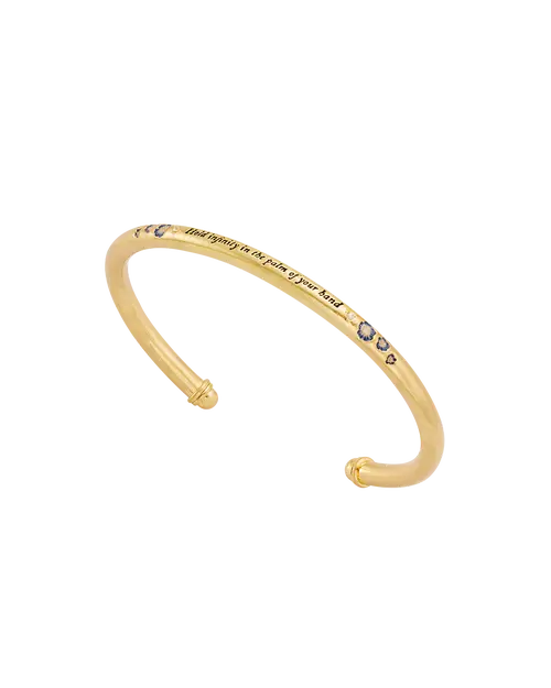 FABLE ENGLAND Larkspur Bangle - Gold
