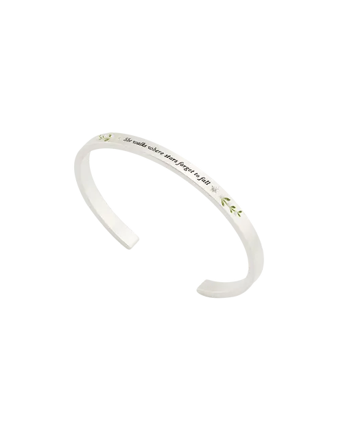 FABLE ENGLAND Larkspur Bangle - Silver