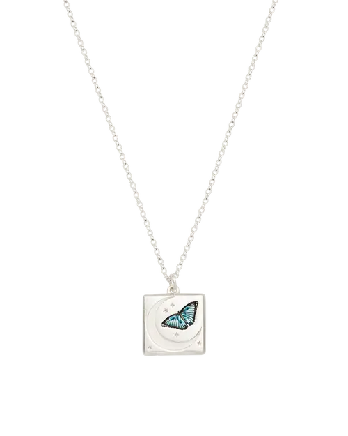 FABLE ENGLAND Butterfly & Moon Necklace