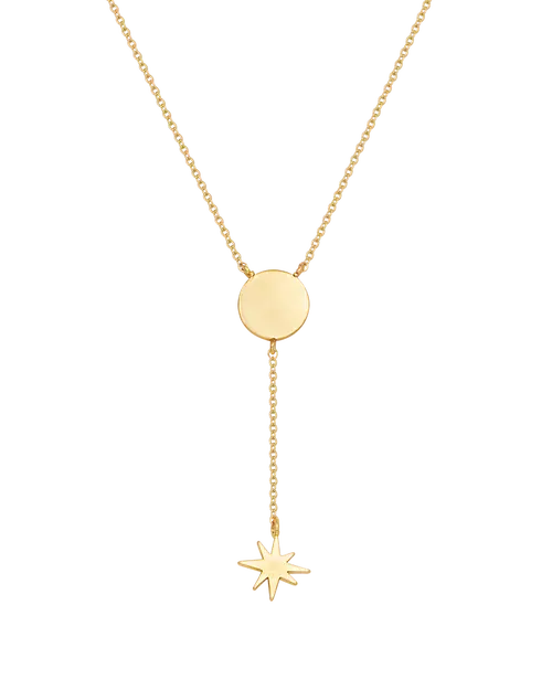 FABLE ENGLAND Sun Lariat Necklace